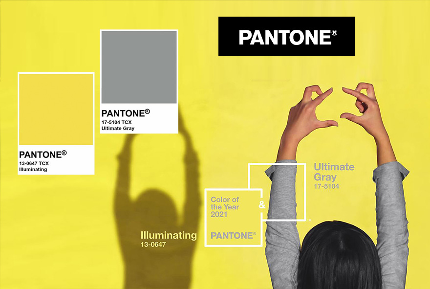 Two Pantone Color Of The Year 2021: Ultimate Gray & Illuminating